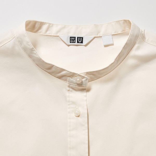 U Stand Collar Long-Sleeve Shirt | UNIQLO US