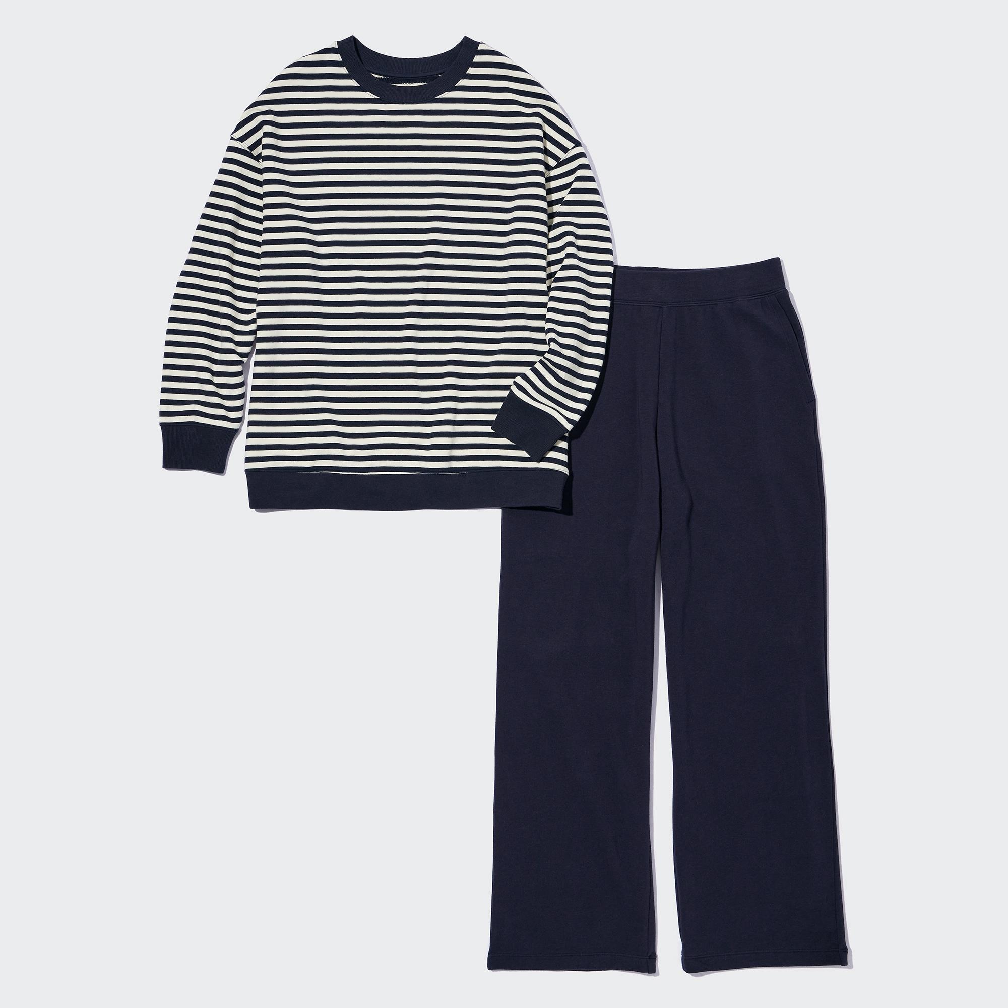 Ultra Stretch Striped Long-Sleeve Set | UNIQLO US