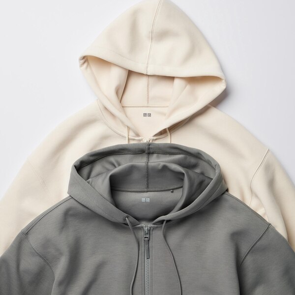 Dry Sweat Cropped Full-Zip Long-Sleeve Hoodie | UNIQLO US