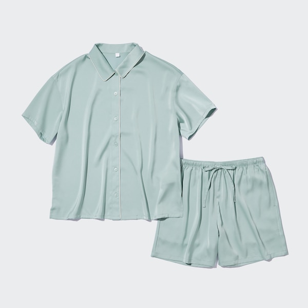 Satin Short-Sleeves Pajamas | UNIQLO US