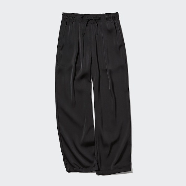 Satin Drape Straight Pants | UNIQLO US