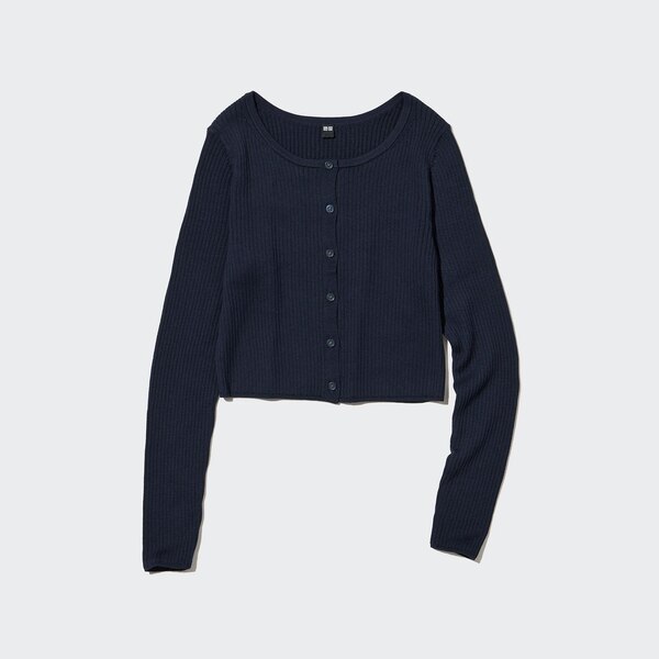 UV Protection Crew Neck Cropped Cardigan | UNIQLO US
