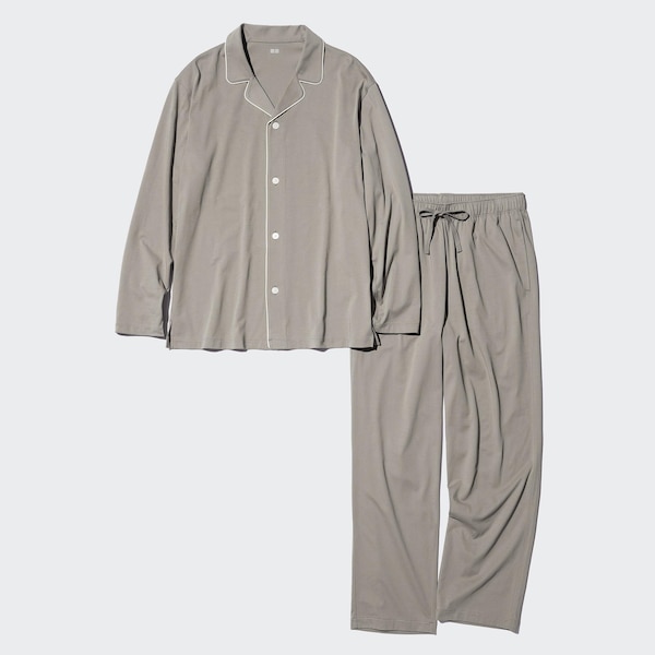 AIRism Cotton Long-Sleeve Pajamas | UNIQLO US