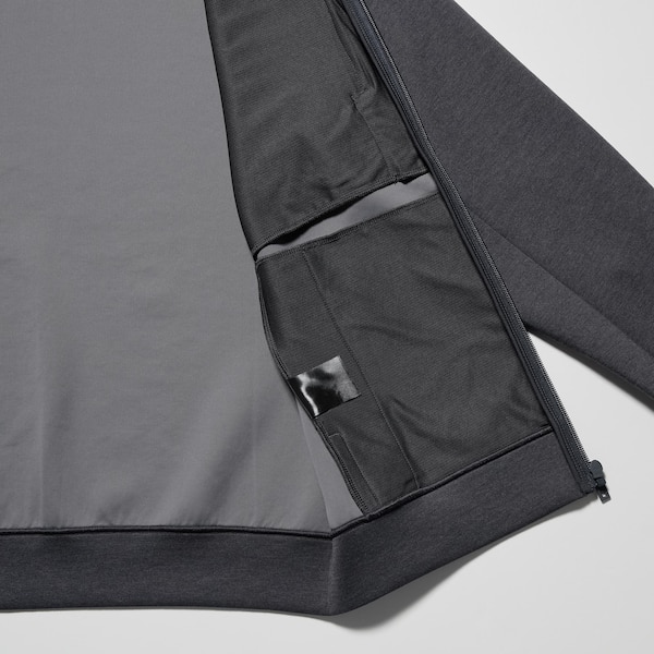 Stretch Dry Sweat Long-Sleeve Full-Zip Hoodie | UNIQLO US