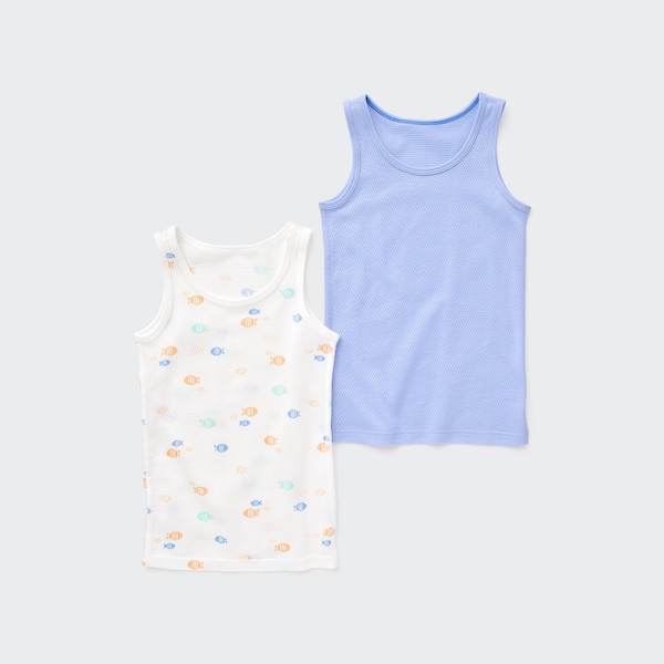 Joy of Print Cotton Mesh Tank Top (Set of 2) | UNIQLO US