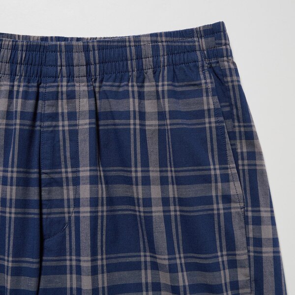 Cotton Relaxed Ankle Pants (Check) | UNIQLO US