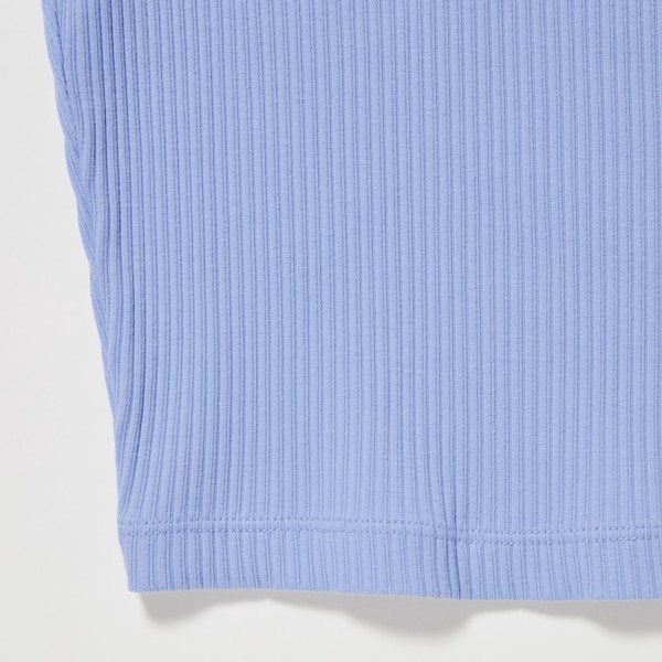 Ribbed Crew Neck Short-Sleeve Cropped T-Shirt | UNIQLO US