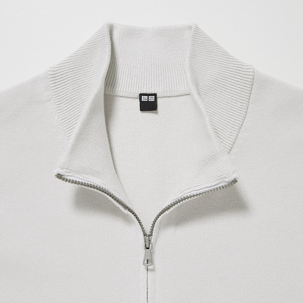 Washable Milano Ribbed Half-Zip Sweater | UNIQLO US
