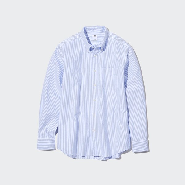 Oxford Striped Slim-Fit Long-Sleeve Shirt (2022 Edition) | UNIQLO US
