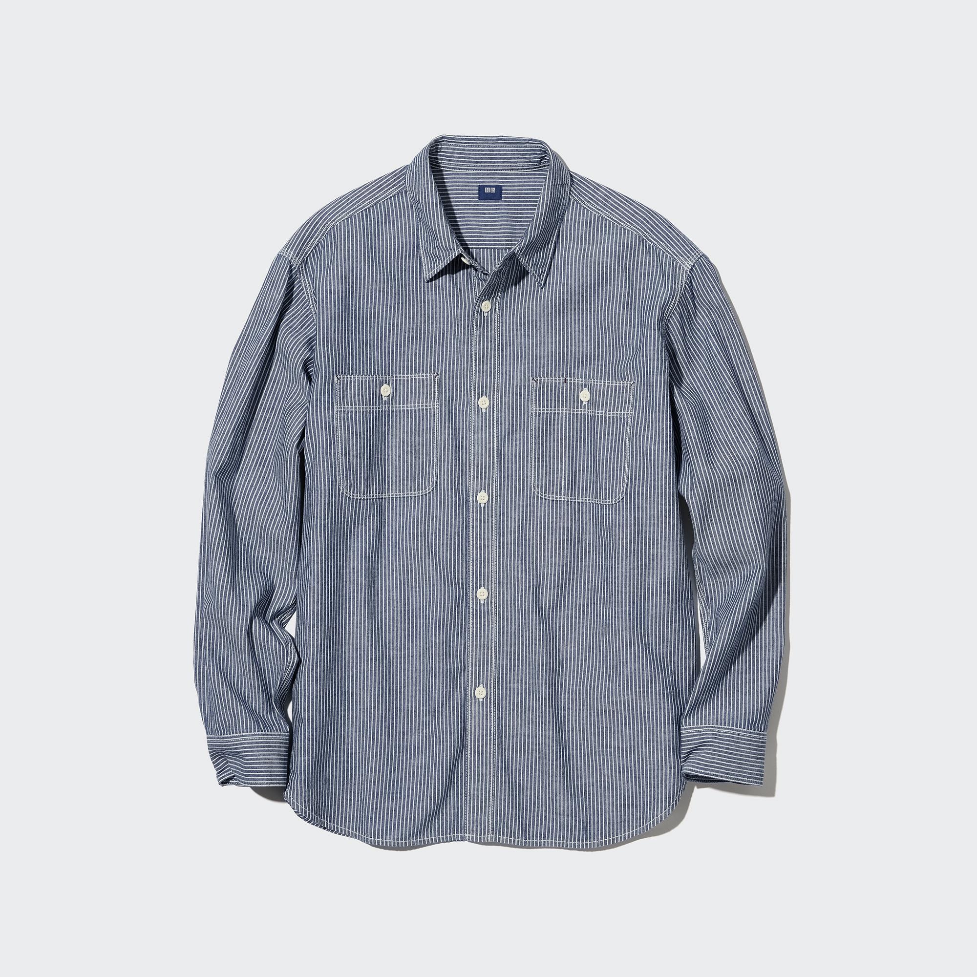 Hickory Work Long-Sleeve Shirt | UNIQLO US