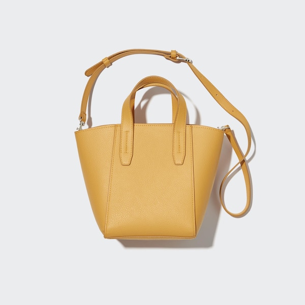 Faux Leather 2-Way Wide Tote Bag | UNIQLO US