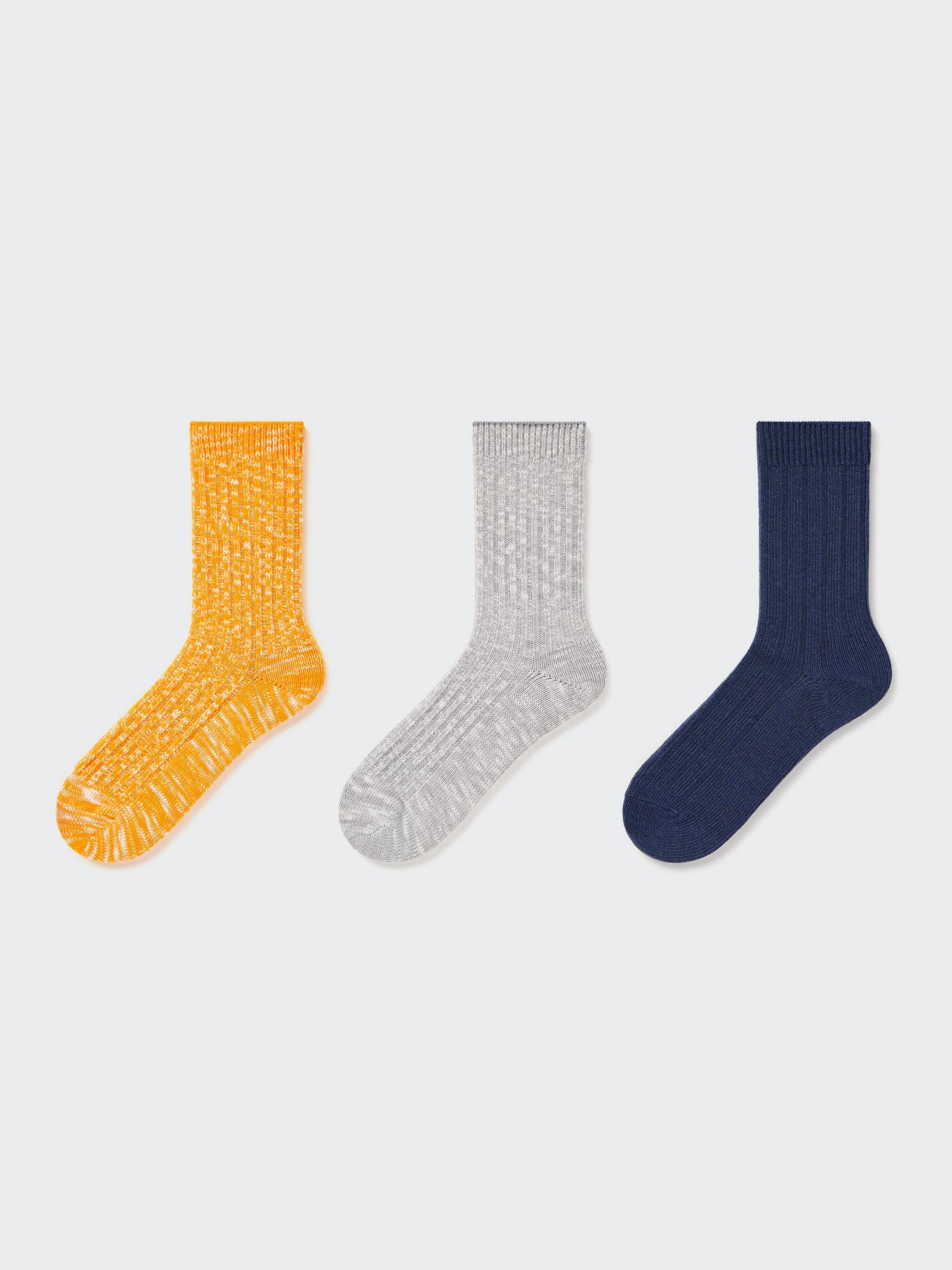 Low Gauge Slub Socks (3 Pairs) | UNIQLO US