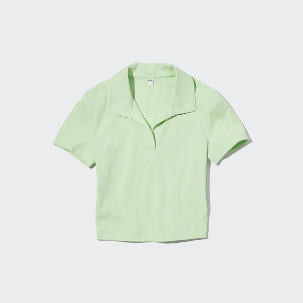 Cropped Skipper Short-Sleeve Polo Shirt | UNIQLO US