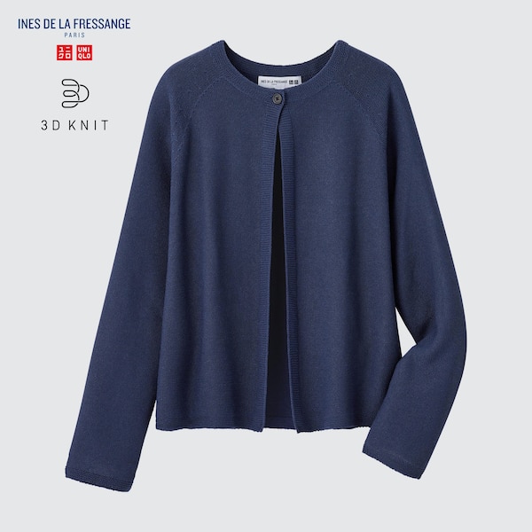 3D Knit Long Sleeve Cardigan (Ines de la Fressange) | UNIQLO US