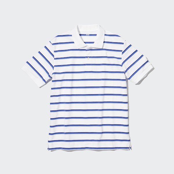 Dry Pique Striped Short-Sleeve Polo Shirt | UNIQLO US