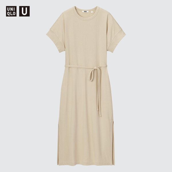 U AIRism Cotton Belted Long Dress | UNIQLO US