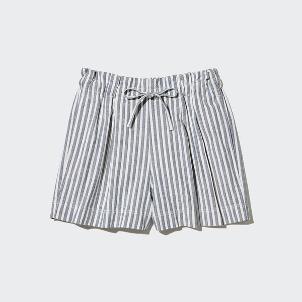Cotton Linen Striped Shorts | UNIQLO US