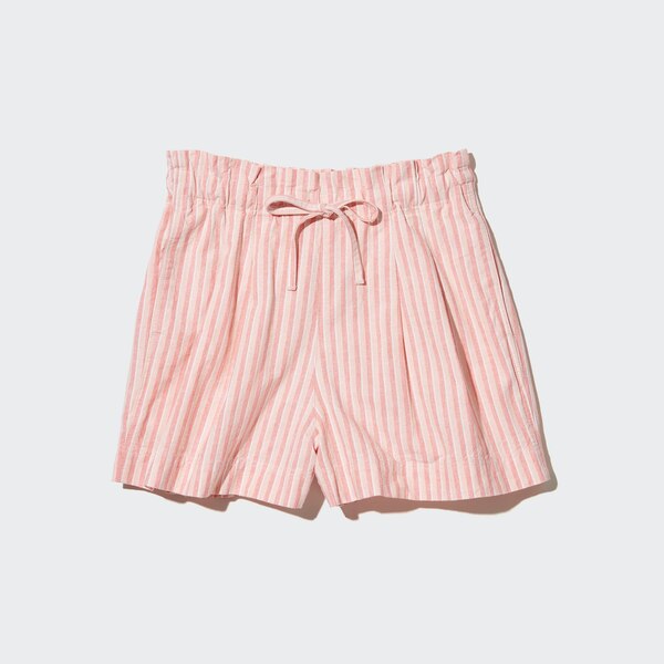 Cotton Linen Striped Shorts | UNIQLO US