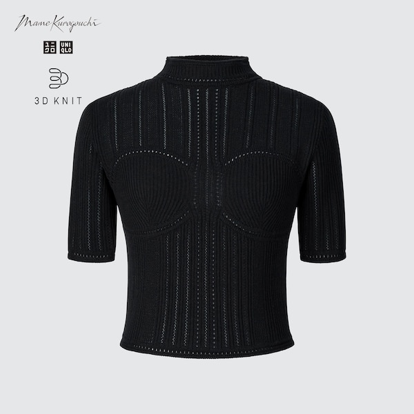 3D Knit Mesh Half-Sleeve Sweater (Mame Kurogouchi) | UNIQLO US
