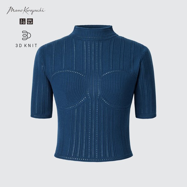 3D Knit Mesh Half-Sleeve Sweater (Mame Kurogouchi) | UNIQLO US