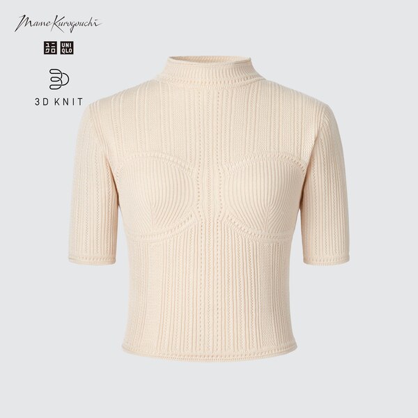 3D Knit Mesh Half-Sleeve Sweater (Mame Kurogouchi) | UNIQLO US