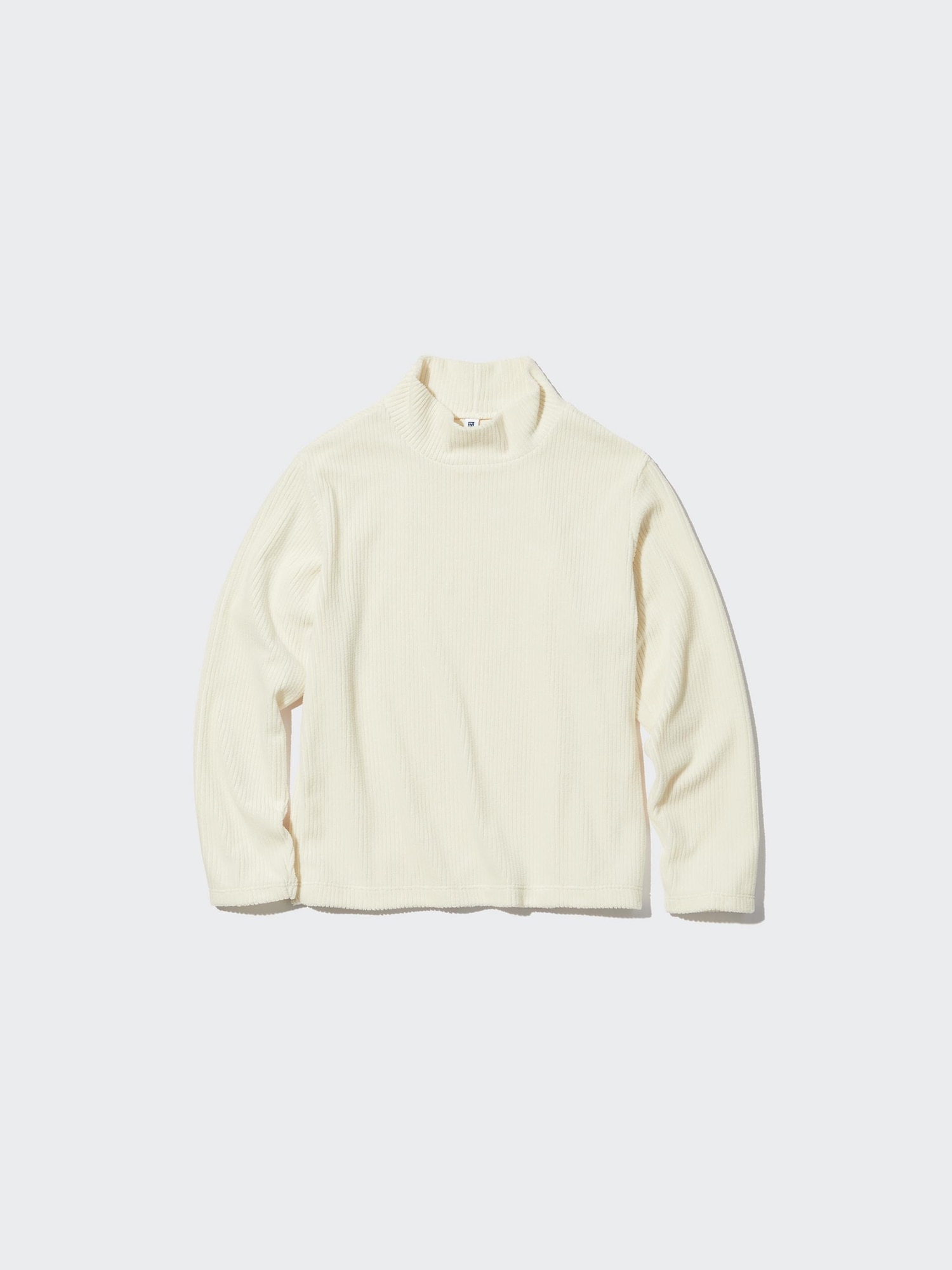 Kids KIDS Ribbed Fleece High Neck Long Sleeve T-Shirt | UNIQLO AU