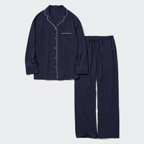 AIRism Cotton Long-Sleeve Pajamas | UNIQLO US
