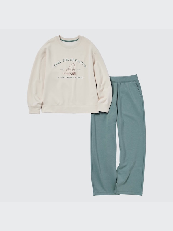 Women's WINNIE THE POOH LOUNGE SET (LONG SLEEVE) | UNIQLO CA