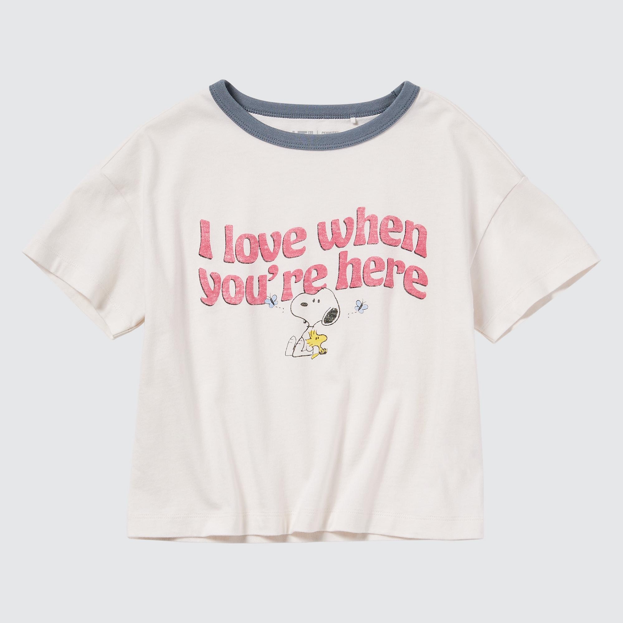 Love Sunshine & Peanuts UT (Cropped Short-Sleeve Graphic T-Shirt ...