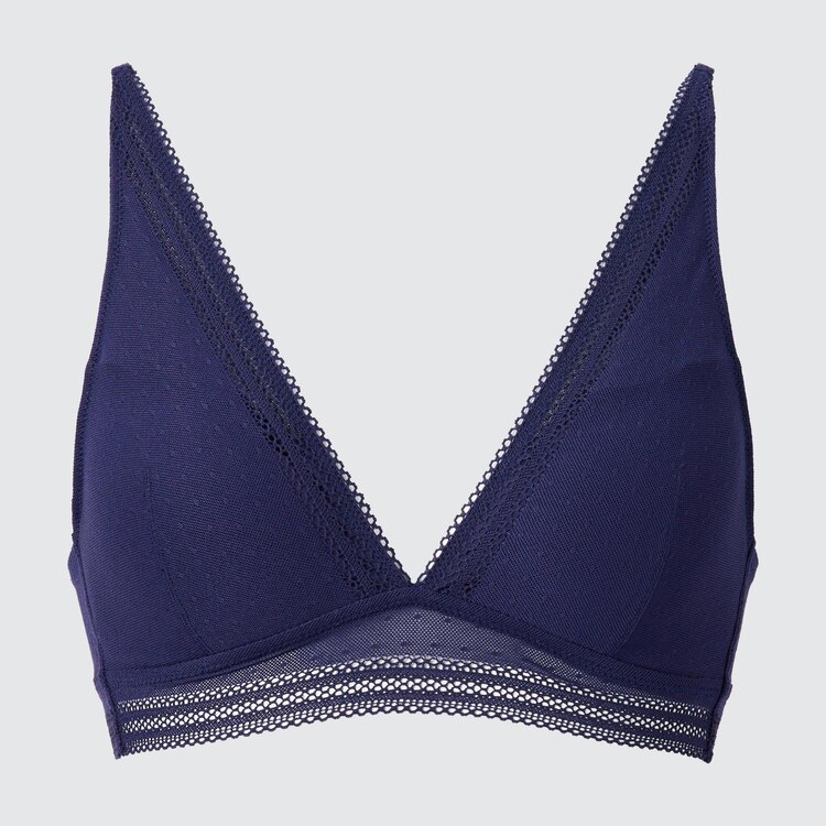 Wireless Bra (Plunging Relax, Lace) | UNIQLO US