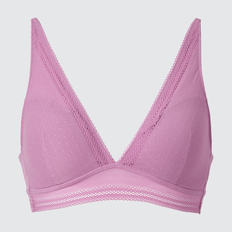 Wireless Bra (Plunging Relax, Lace) | UNIQLO US