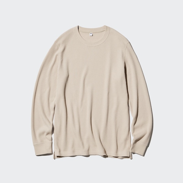 Waffle Crew Neck Long-Sleeve T-Shirt | UNIQLO US