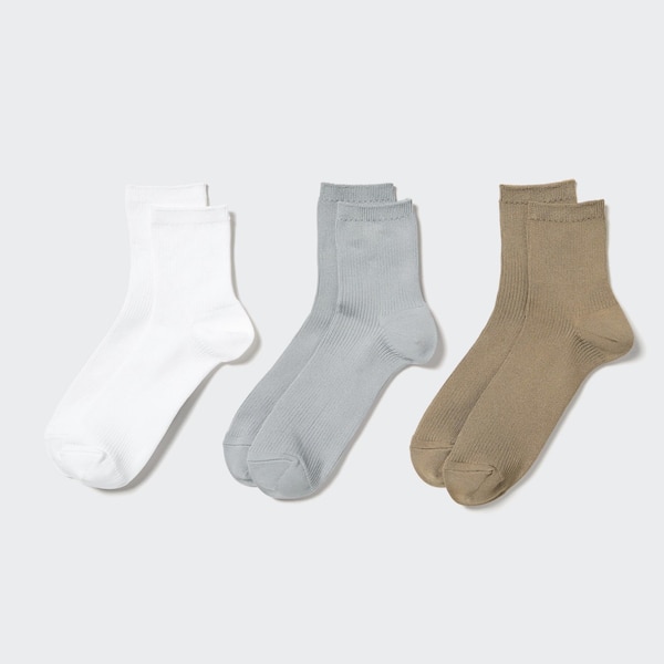 Crew Ribbed Socks (3 Pairs) | UNIQLO US
