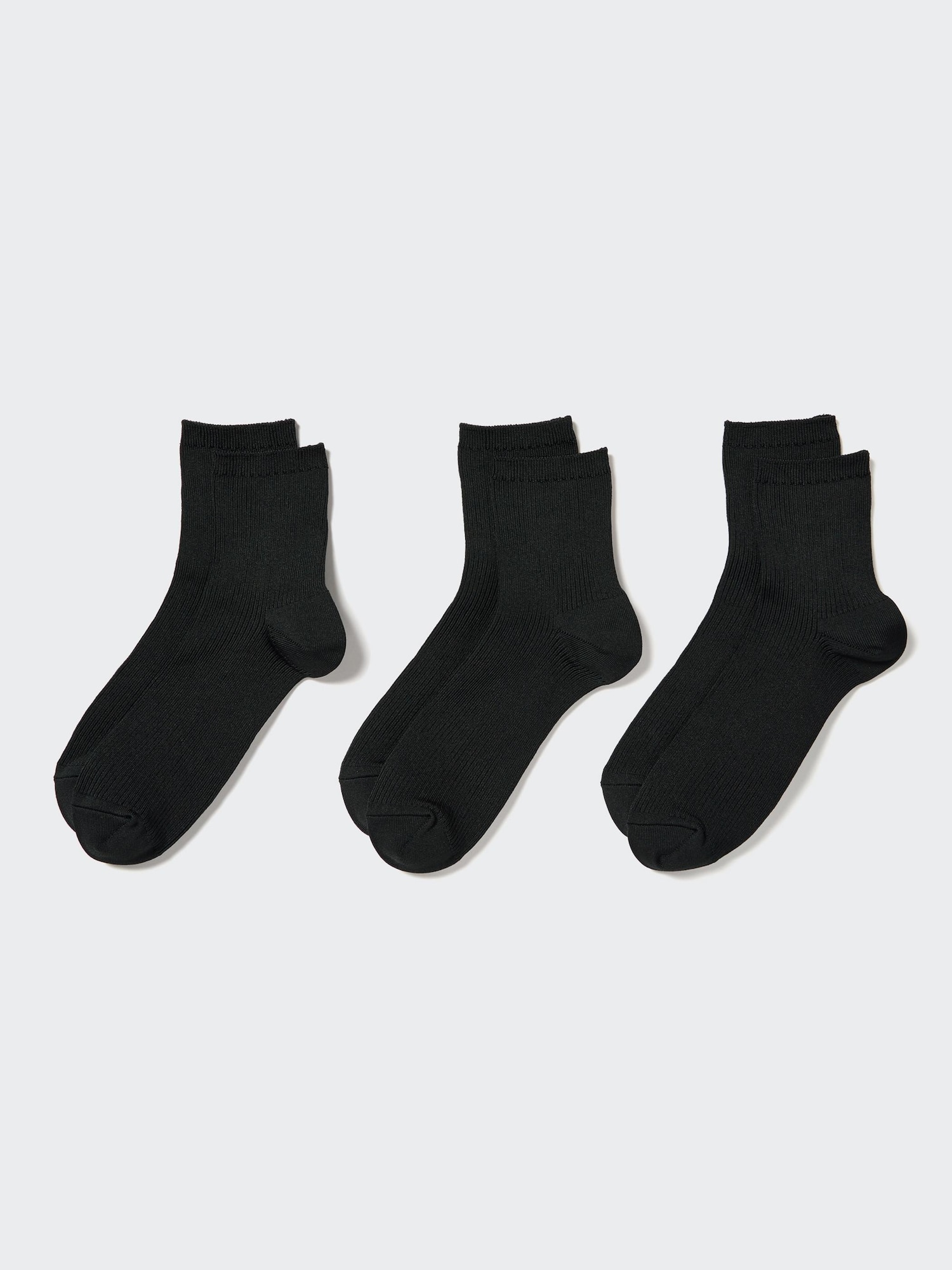 Crew Ribbed Socks (3 Pairs) | UNIQLO US