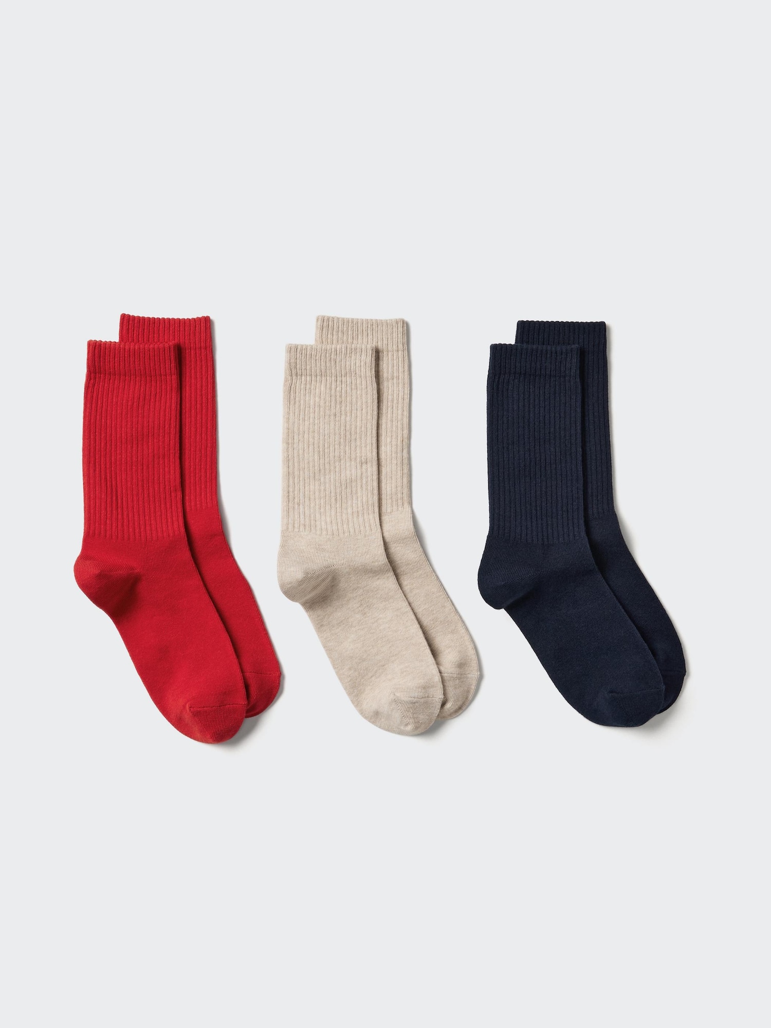 Ribbed Socks | 3 Pairs | UNIQLO US