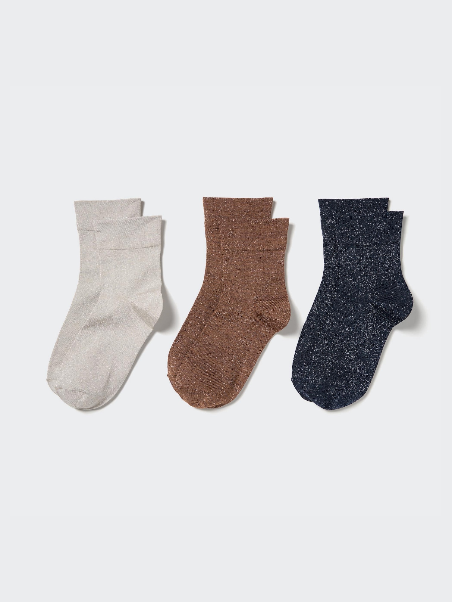 Women's Crew Glitter Socks (3 Pairs) | UNIQLO US