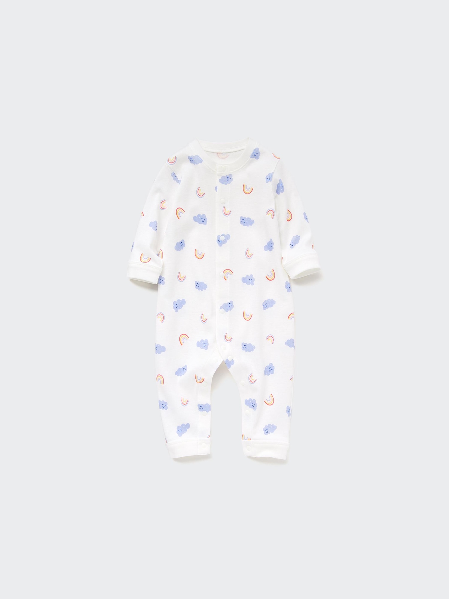 Baby JOY OF PRINT 1x1 Ribbed Long Sleeve One Piece Outfit | UNIQLO AU