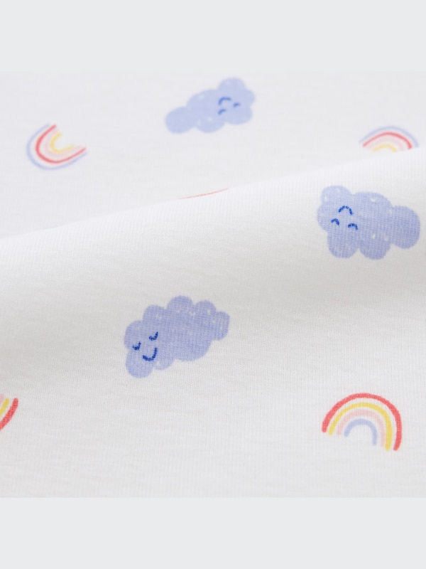 Baby JOY OF PRINT 1x1 Ribbed Long Sleeve One Piece Outfit | UNIQLO AU