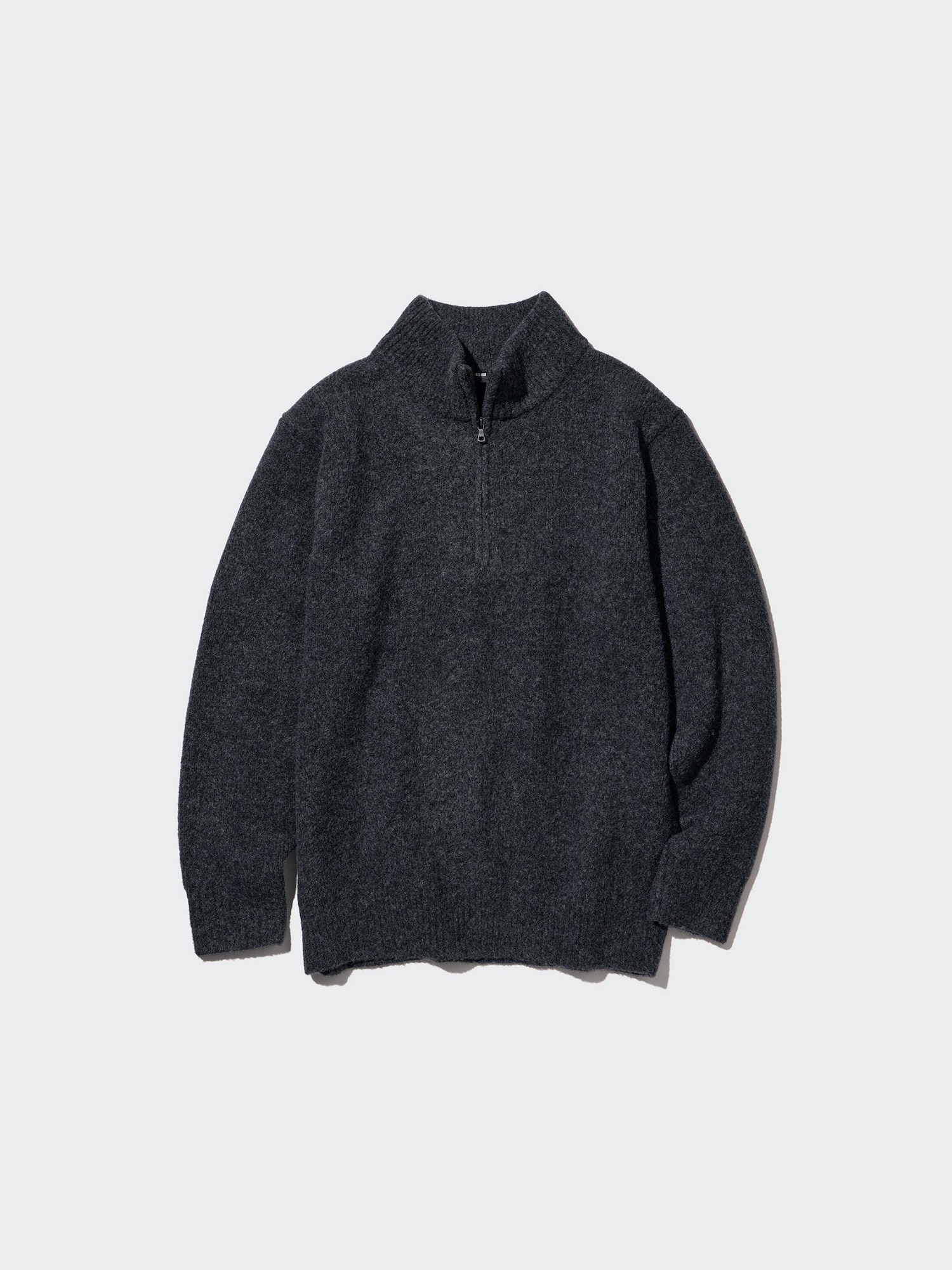 Men's Soufflé Yarn Half-Zip Jumper | UNIQLO UK