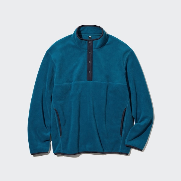 Fleece Button Up Long-Sleeve Pullover | UNIQLO US