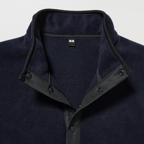 Fleece Button Up Long-Sleeve Pullover | UNIQLO US