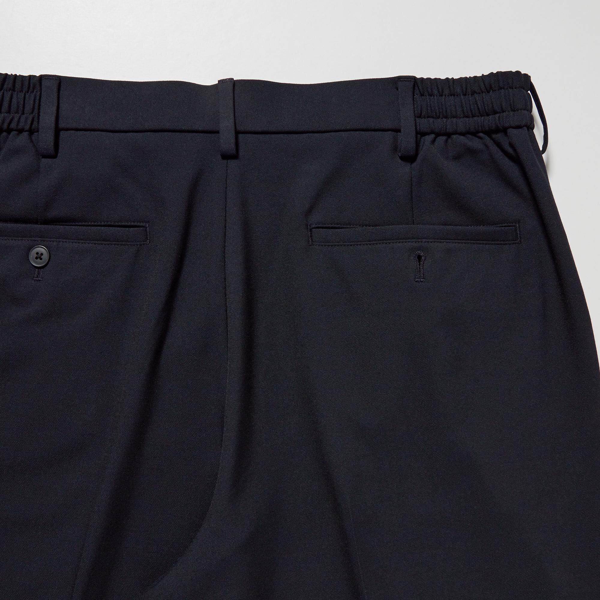 Pantalon stretch fuselé à plis | UNIQLO