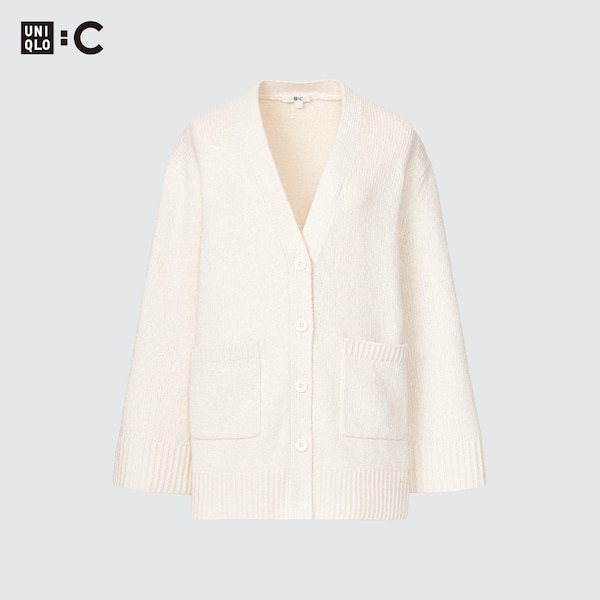 Soft Knit V-Neck Flare Long-Sleeve Cardigan | UNIQLO US
