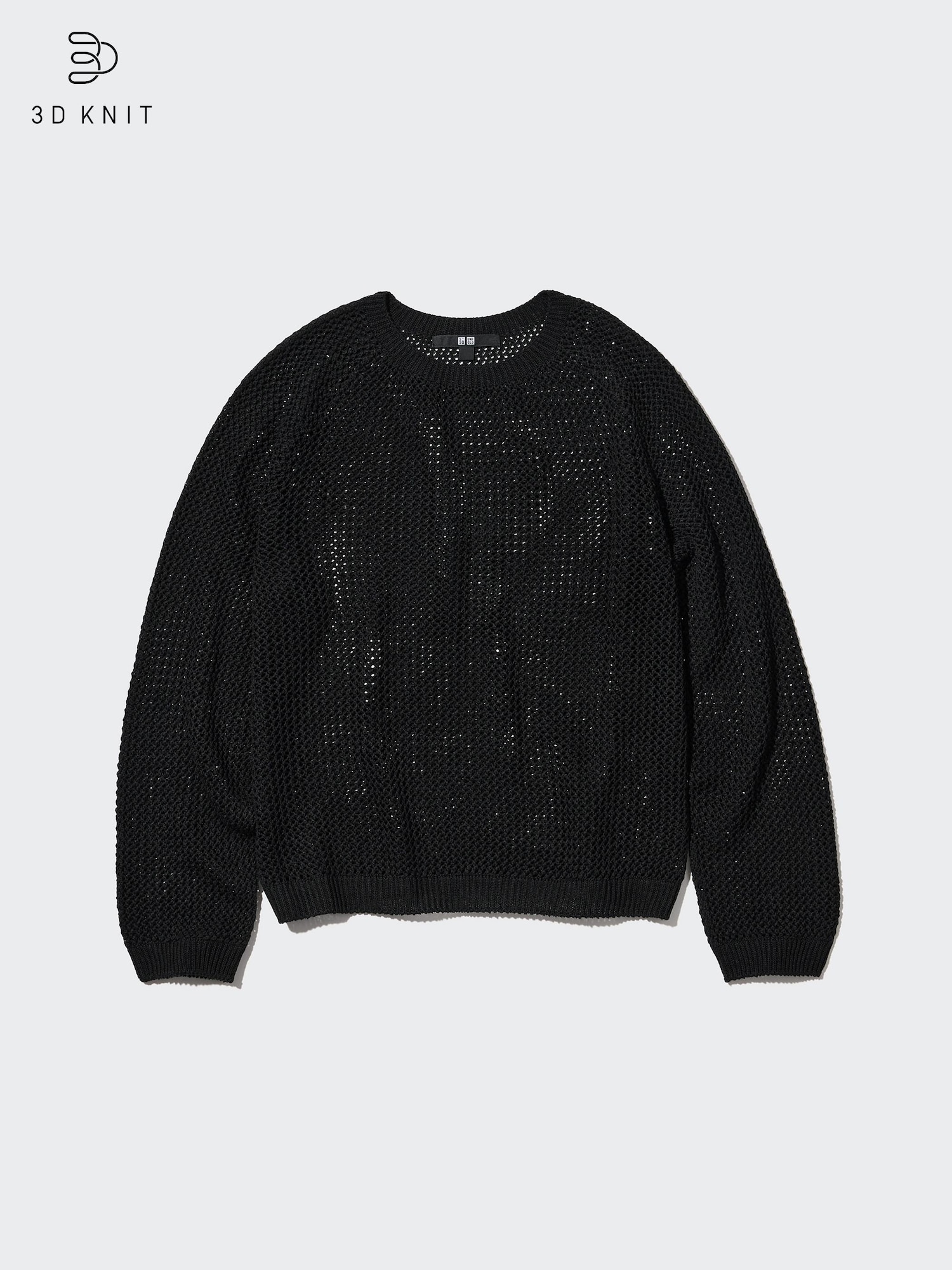 UNIQLO 3D Knit Mesh Long-Sleeve Crew Neck Sweater | StyleHint