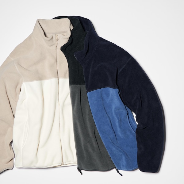 Fleece Full-Zip Jacket (Color Block) | UNIQLO US