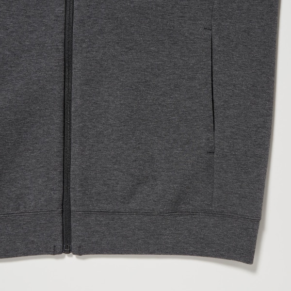 DRY Stretch Sweat Full-Zip Hoodie (Color Block) | UNIQLO US