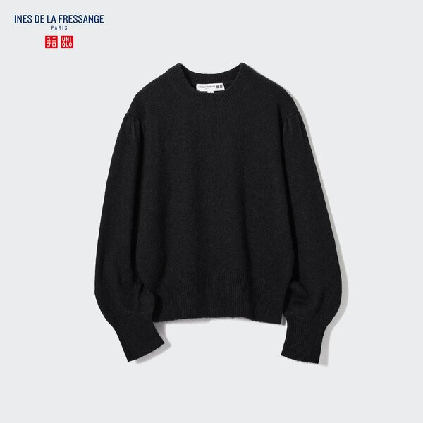 Crew Neck Puff Long-Sleeve Sweater | UNIQLO US