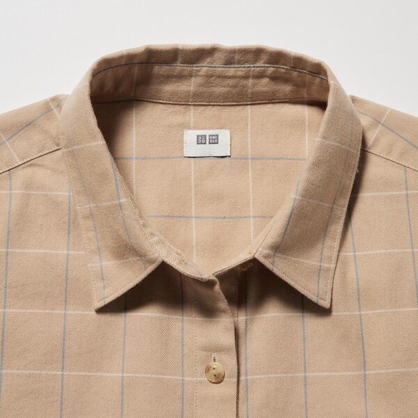 Soft Brushed Checked Long-Sleeve Shirt | UNIQLO US
