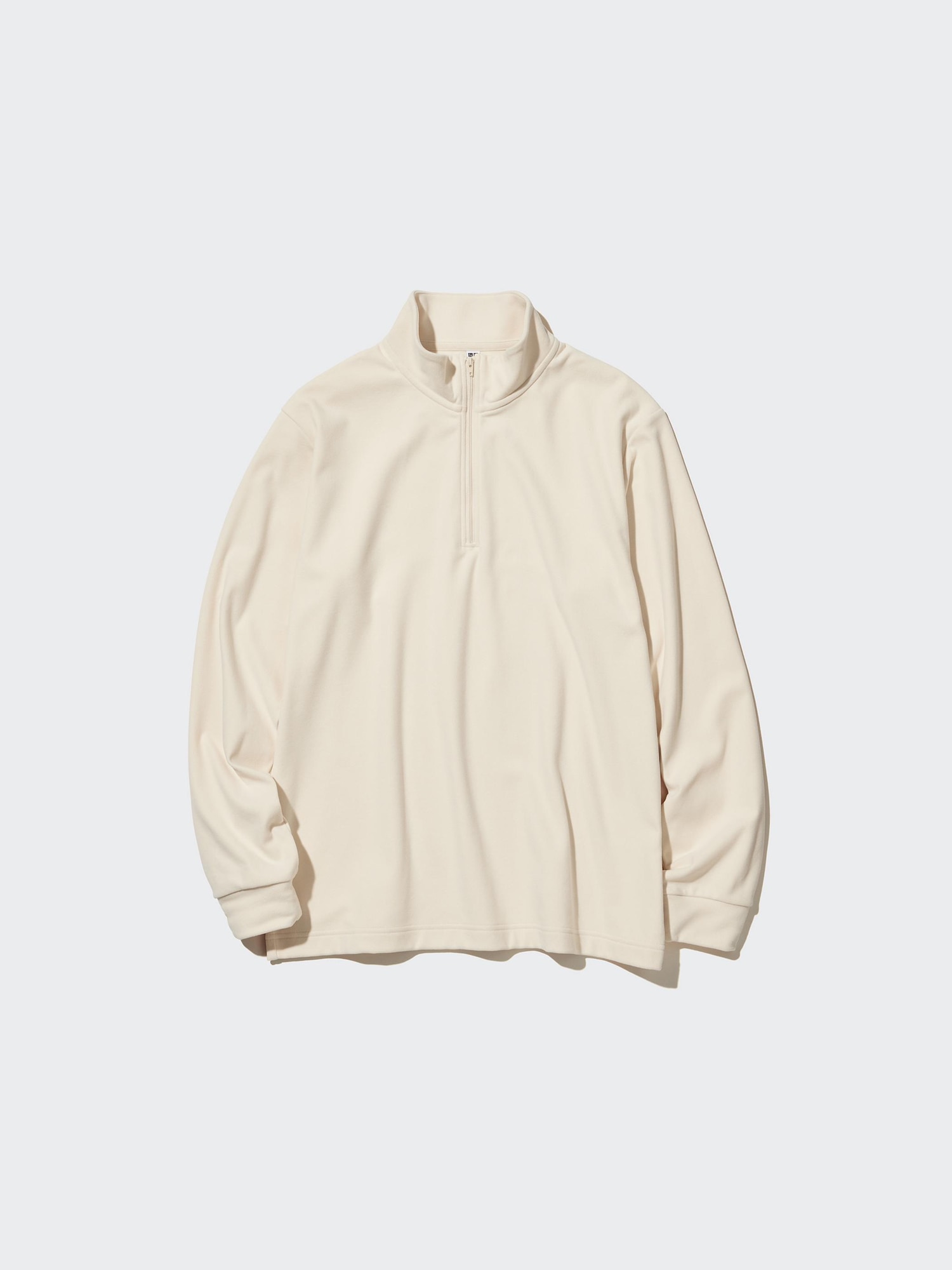Men's STRETCH FLEECE HALF-ZIP T-SHIRT | UNIQLO CA