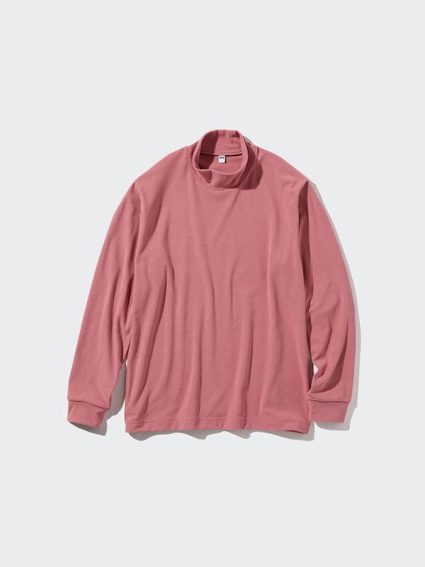 Smooth Fleece Mock Neck Long-Sleeve T-Shirt | UNIQLO US
